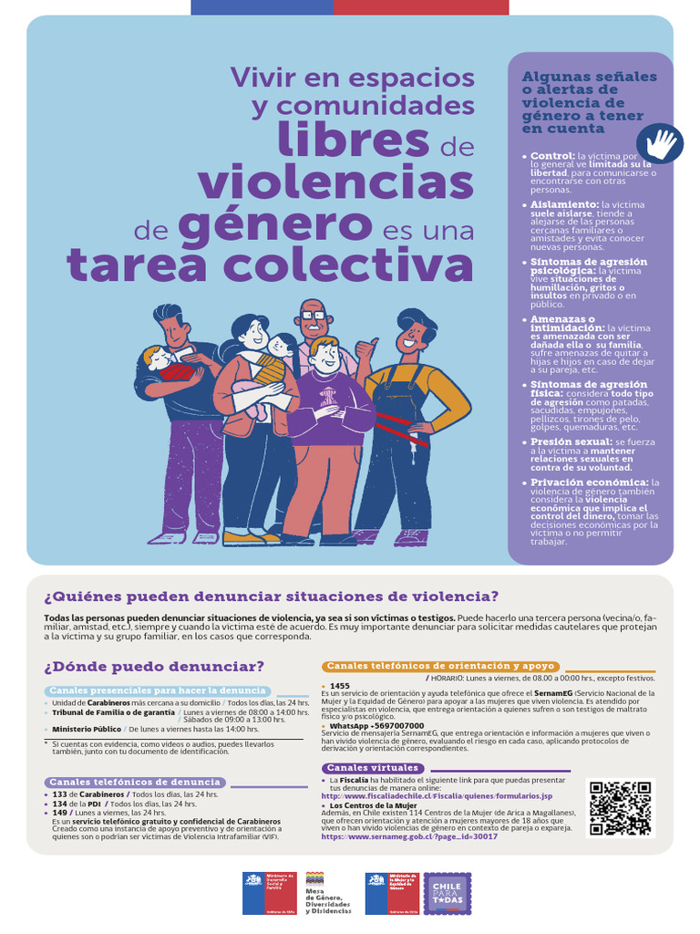 Afiche 1. Espacios y Comunidades Libres de Violencias de Género | PDF | Violencia | Agresión