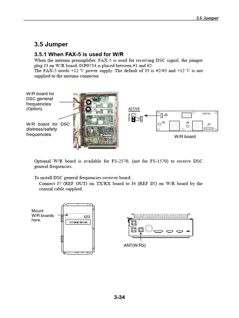 How To Set WR When FAX5 Is Installed | PDF