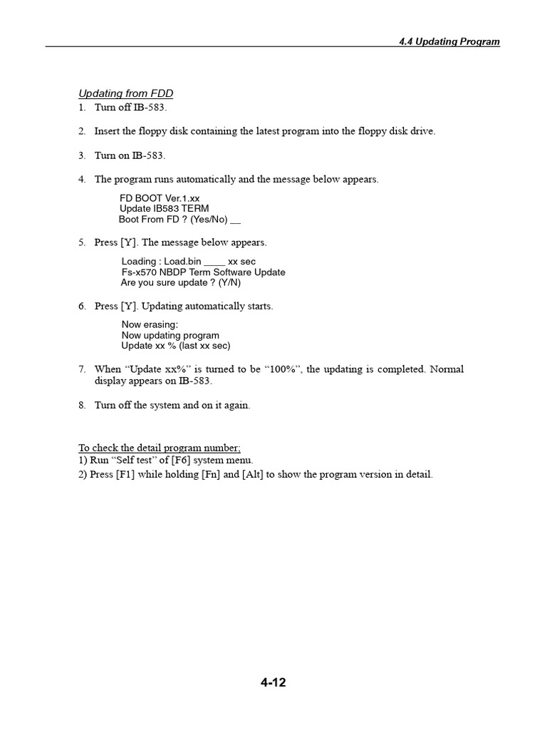 How To Check The Program Version On IB-583 | PDF | Computers