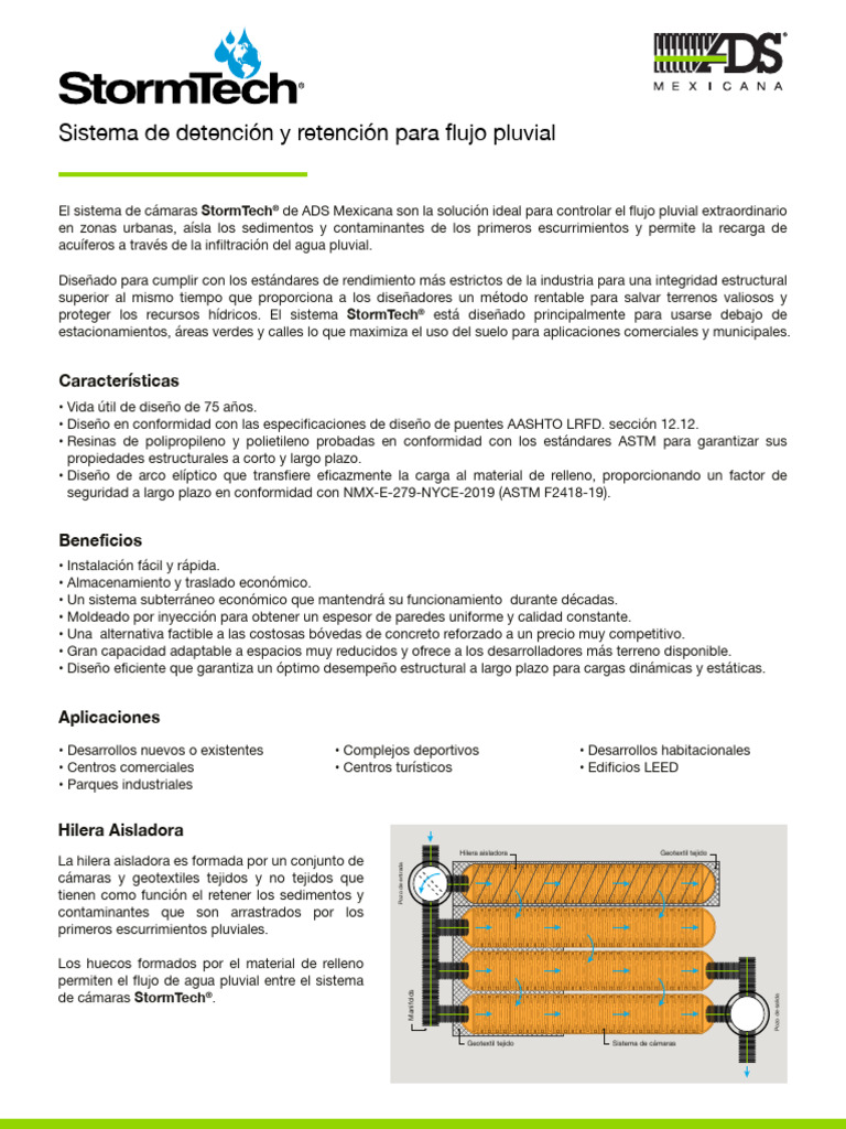 Stormtech | PDF | Ingeniero civil | Ciencias de la Tierra