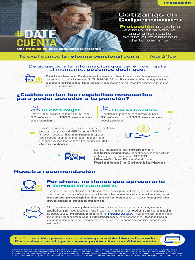 Cotizarías en Colpensiones - Protección Seguiría Administrando | PDF | Pensión
