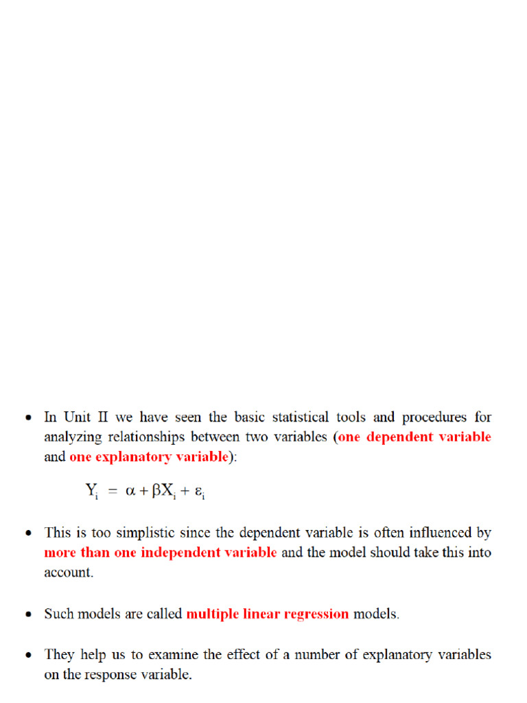 CH3. Multiple Linear Regression 2023 | PDF | Regression Analysis | Analysis Of Variance