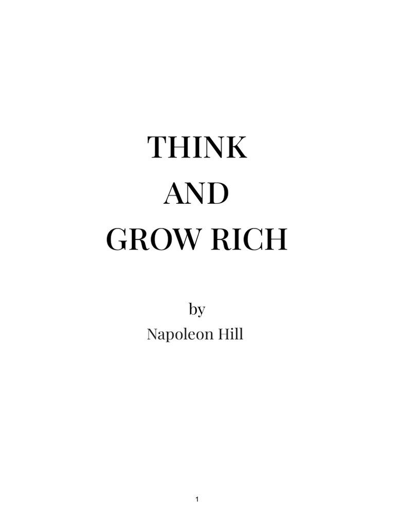 Think and Grow Rich - Hinglish | PDF