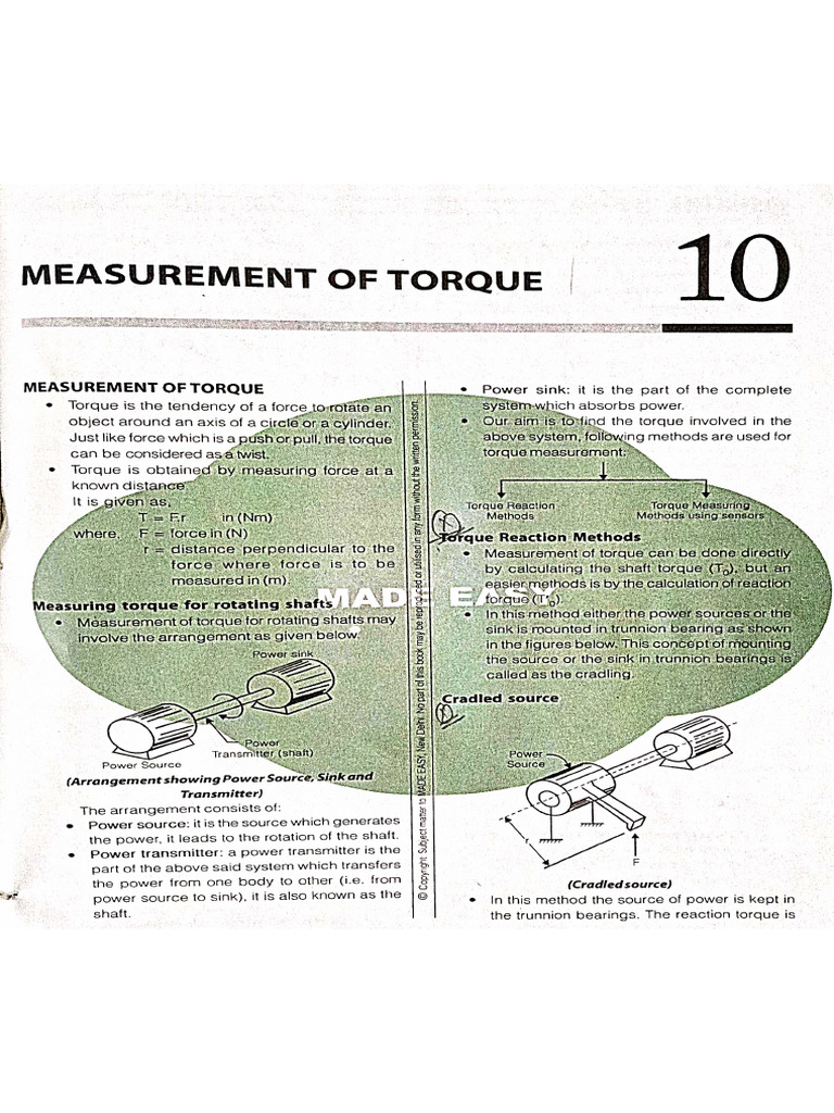 Unit 5 Force and Torque Measurement | PDF