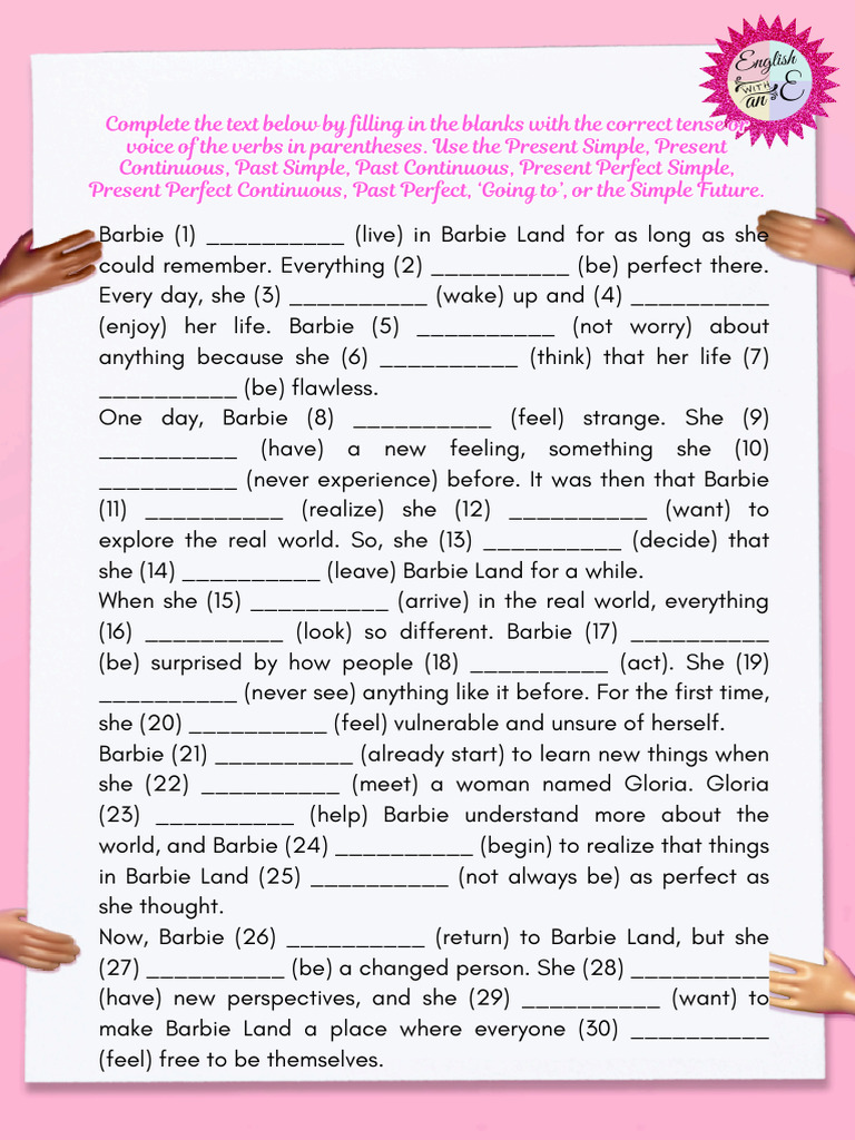 English Verb Tense Exercise | PDF