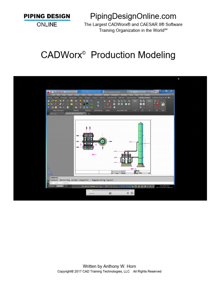 CADWorx Production Modeling | PDF | Pipe (Fluid Conveyance) | Auto Cad