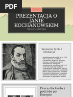 Jan Kochanowski Notatka | PDF