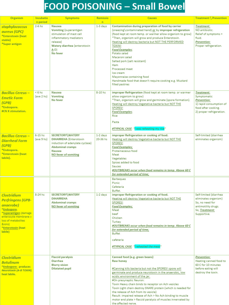 Food Poisoning: Causes and Treatments | PDF | Foodborne Illness