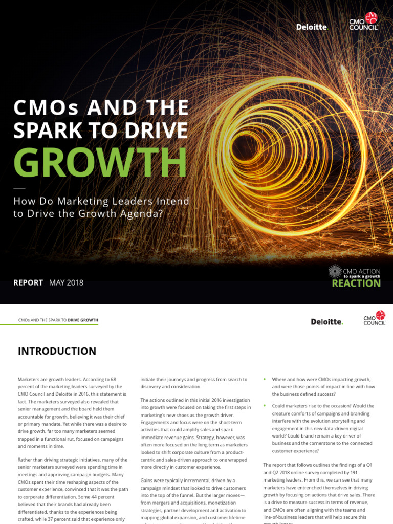 Us Cmo Action To Spark Growth Reaction | PDF | Marketing | Customer ...