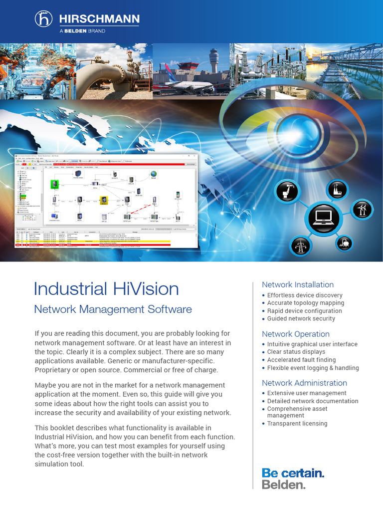 Hirschmann Industrial HiVision | PDF | Computer Network | Data Transmission