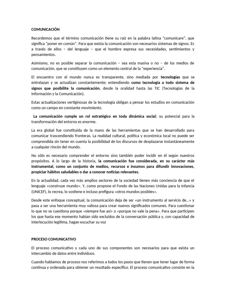 Clase 4 TP3 | PDF | Comunicación | Comunicación humana