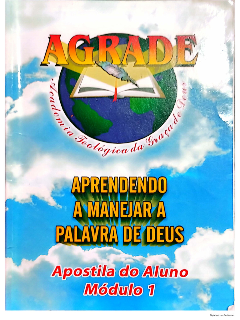 Apostila Do Aluno Modulo 1 - Apreendendo A Manejar A Palavra de Deus ...