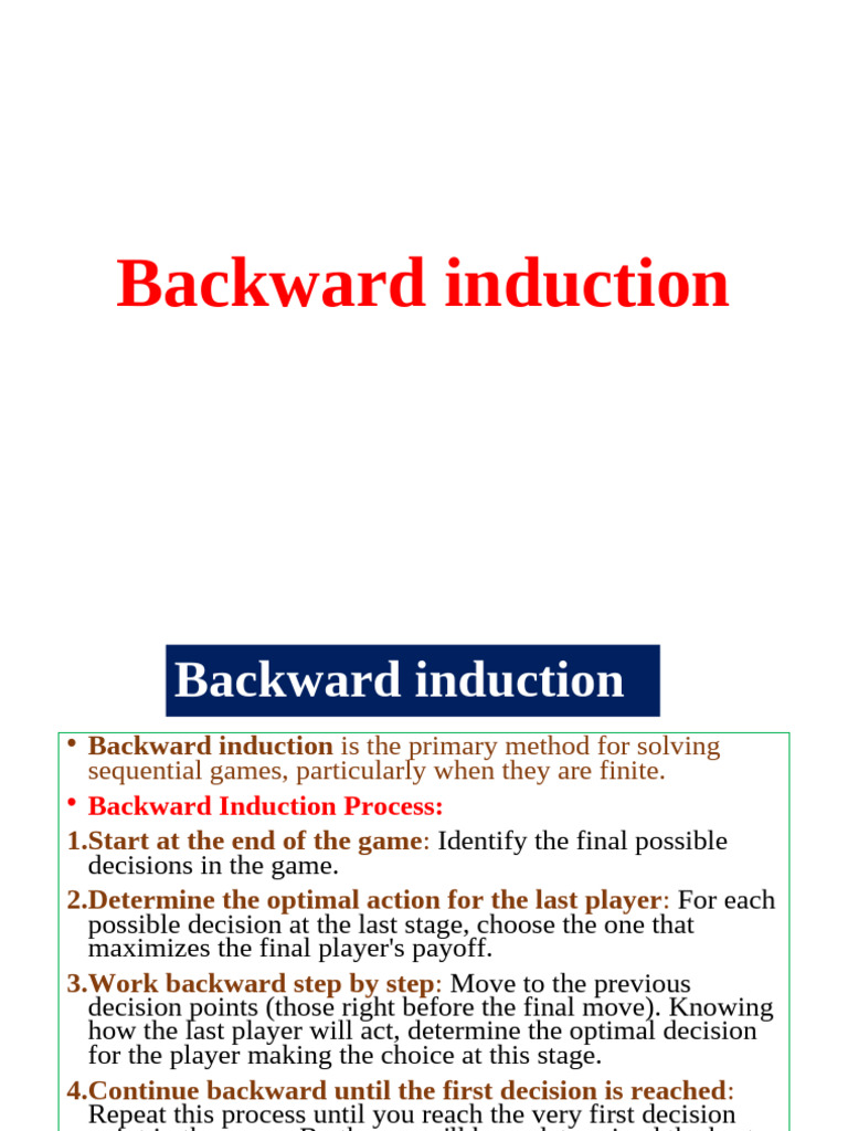 Backward Induction | PDF | Systems Theory | Gaming