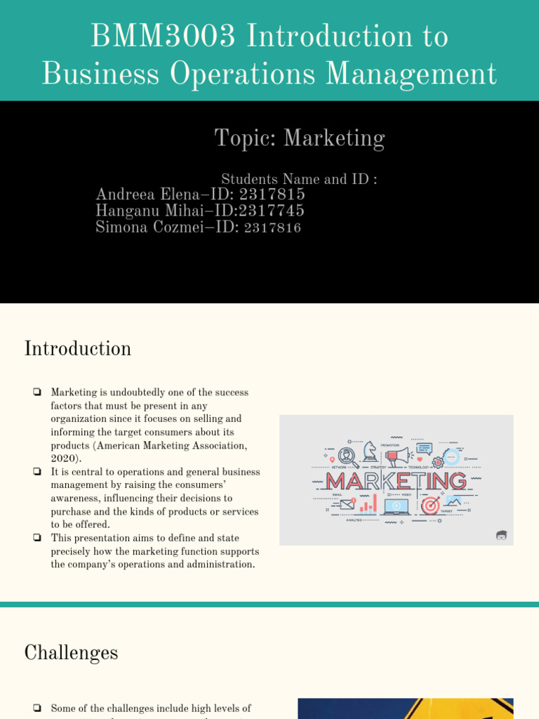 BMM3003 Introduction To Business Operations Management | PDF ...