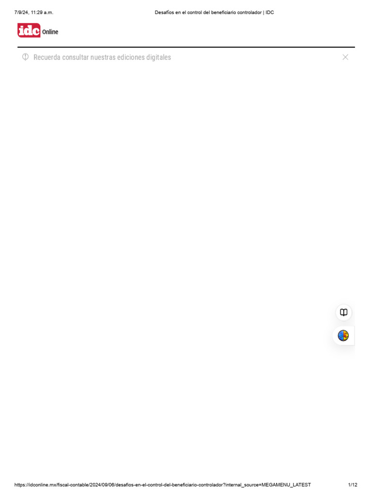 Desafíos en El Control Del Beneficiario Controlador - IDC | PDF | Justicia | Crimen y violencia