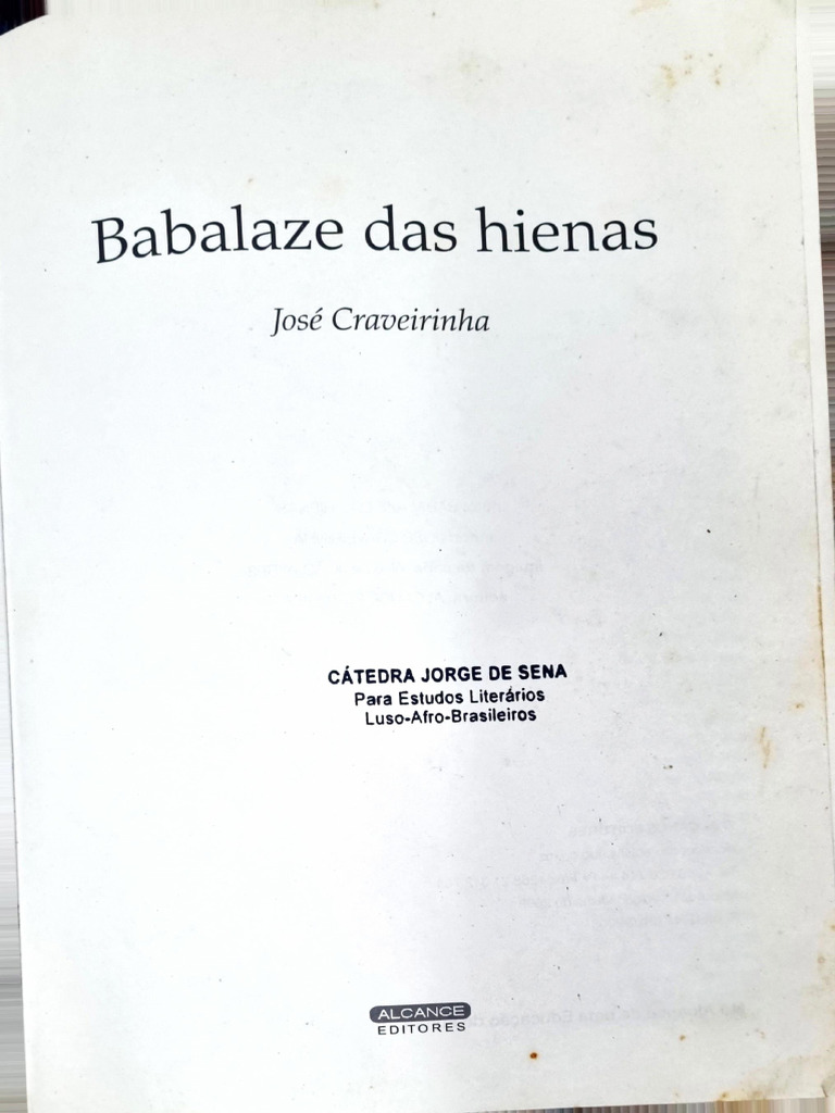 Babalaze Das Hienas 1 | PDF | Poesia