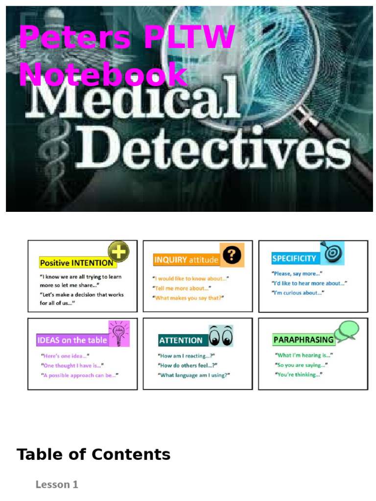 Medical Detectives: Investigating Illnesses | PDF | Medical Diagnosis ...