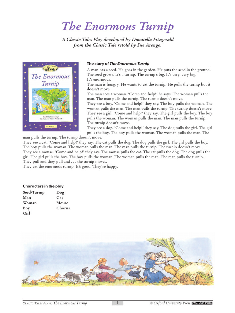 The Enormous Turnip PLAY | PDF