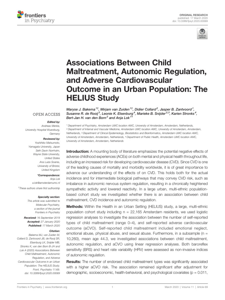 Bakema 2020 CVD | PDF | Cardiovascular Diseases | Dependent And ...