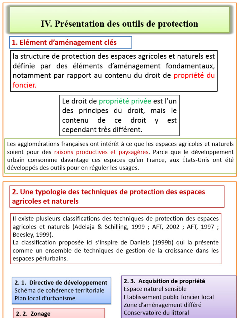 Outils de protection des espaces agricoles | PDF | Agriculture | Urbanisme