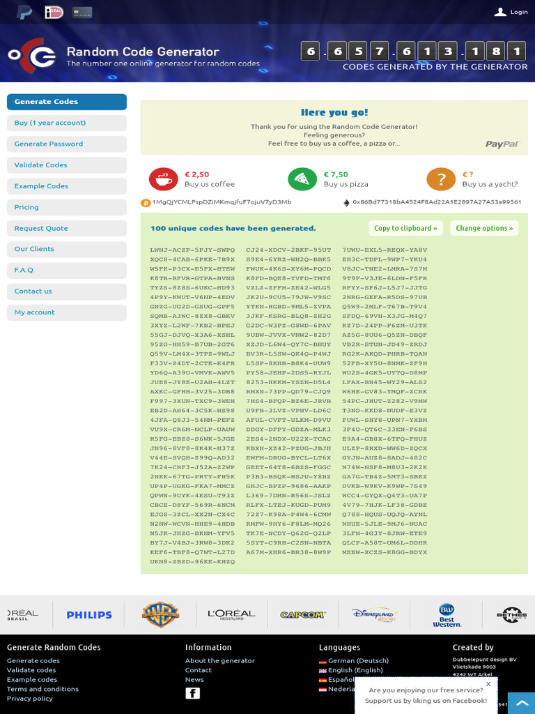 Generate Random Codes - Try For Free - Random Code Generator | PDF ...