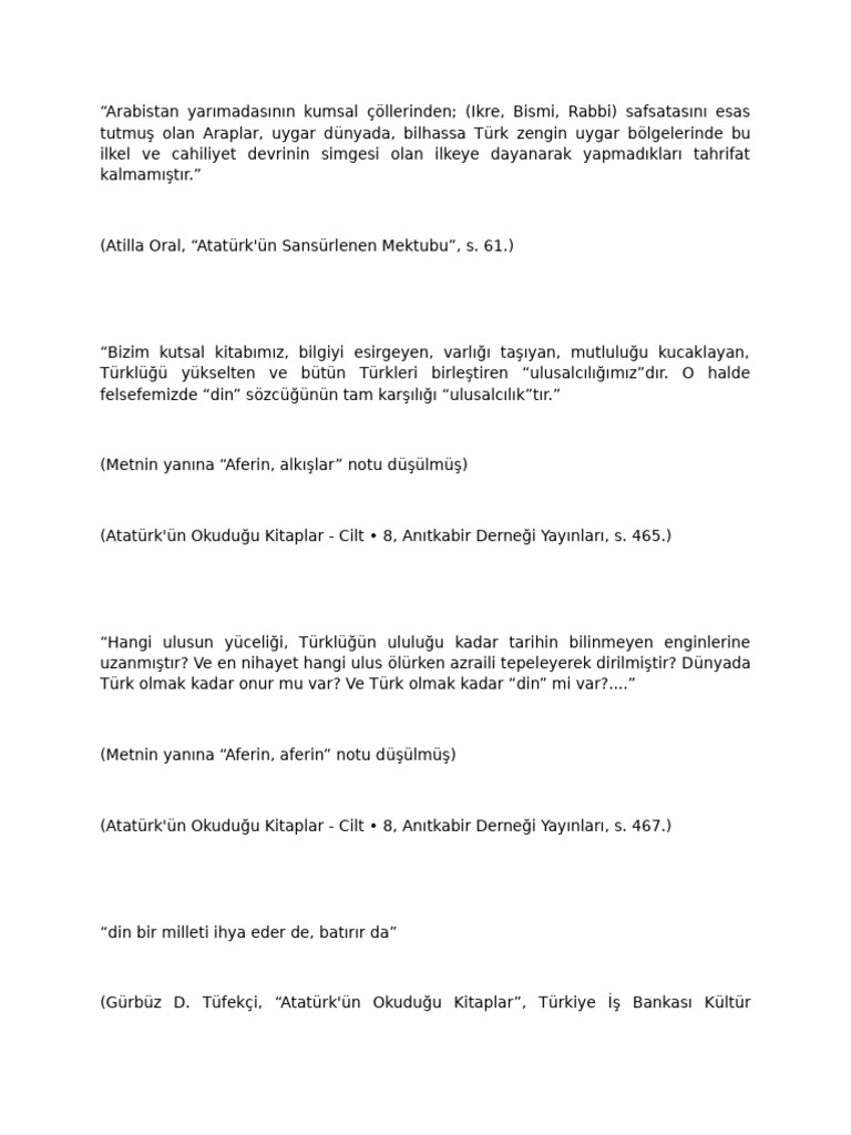 Atatürk Ve Din | PDF