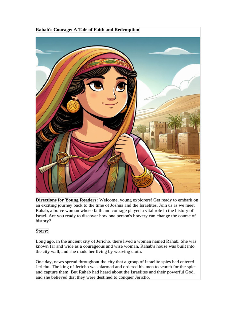 Rahab's Courage: Faith and Redemption | PDF | Books Of The Hebrew Bible ...