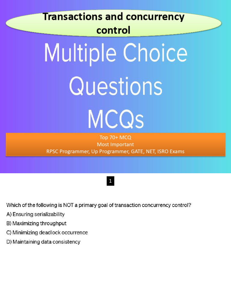 P3 - Transaction and Concurrency Control Management | PDF