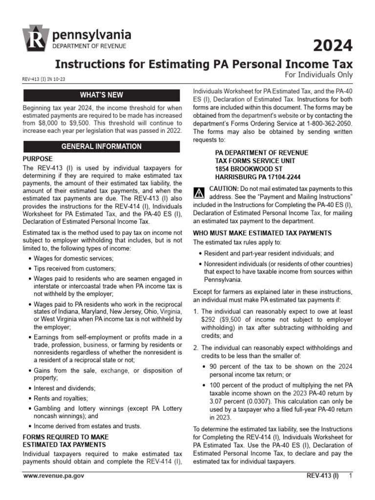 2024 Rev-413i | PDF | Income Tax | Taxes