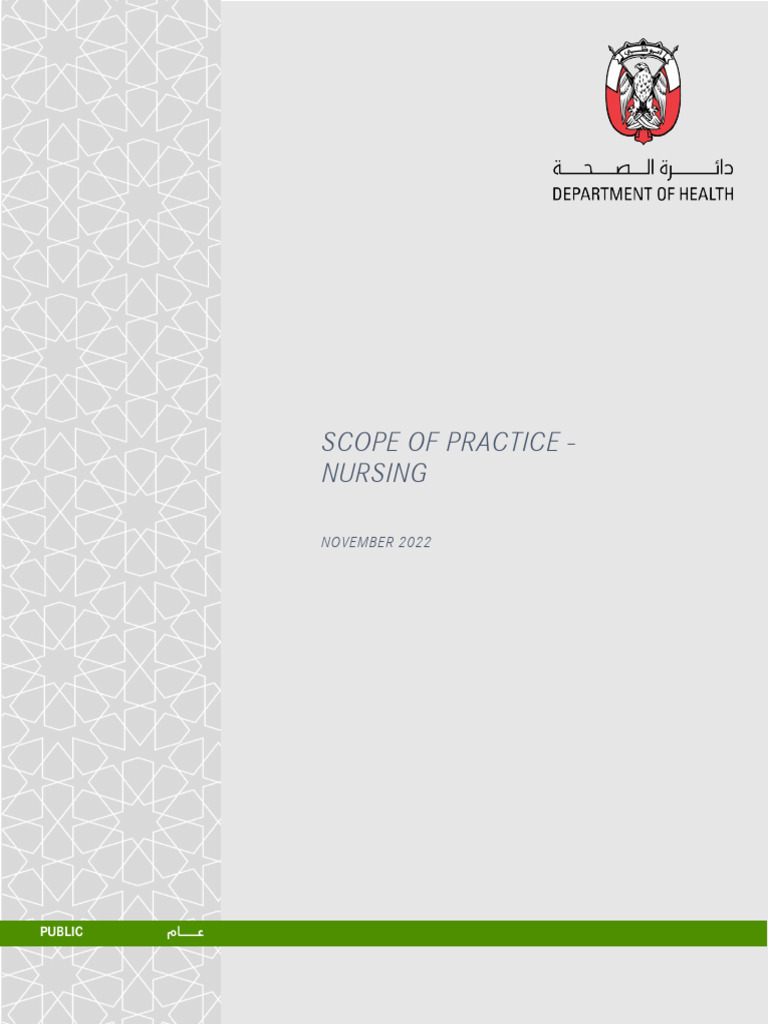 Nursing Scope of Practice Guidelines | PDF | Nursing | Anesthesia