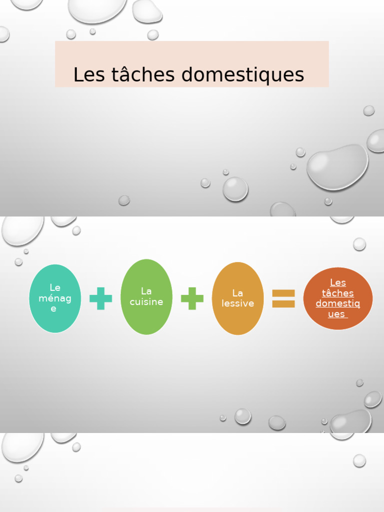 Les Tâches Domestiques | PDF