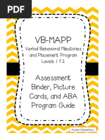 Receptive Shapes & Colors: Stimuli and Data Sheet Aligned With VB-MAPP ...