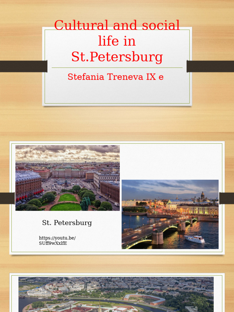 Cultural Life in ST - Petersburg (Autosaved) (Autosaved) | PDF