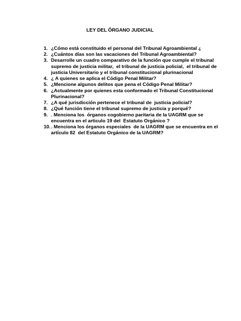 Guía de Tribunales y Códigos Legales | PDF | Política