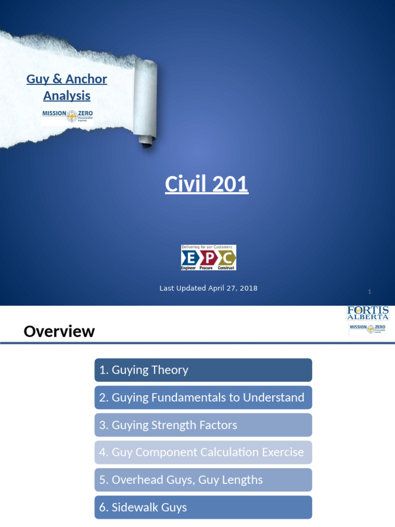 Guy & Anchor Analysis Overview | PDF | Stiffness | Force