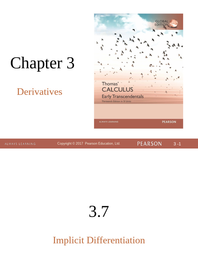 Chapter 3 Part 3 | PDF | Function (Mathematics) | Derivative