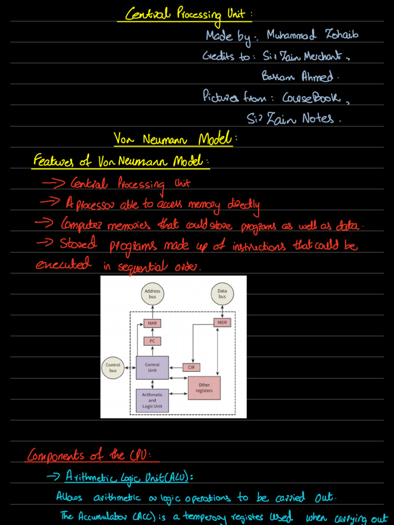 Chapter 4.1 Central Processing Unit | PDF | Home & Garden | Technology & Engineering