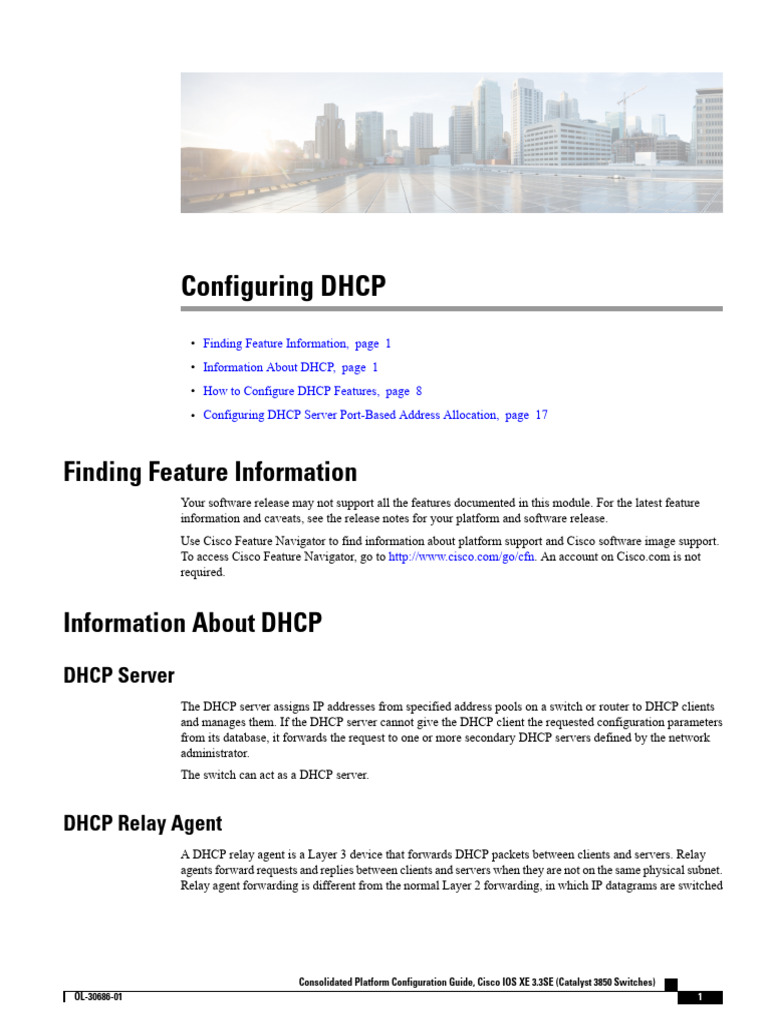 Configuring DHCP | PDF | Ip Address | Computer Network