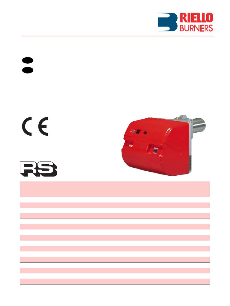 Riello RS 28 - 38 - 50 | PDF | Tornillo