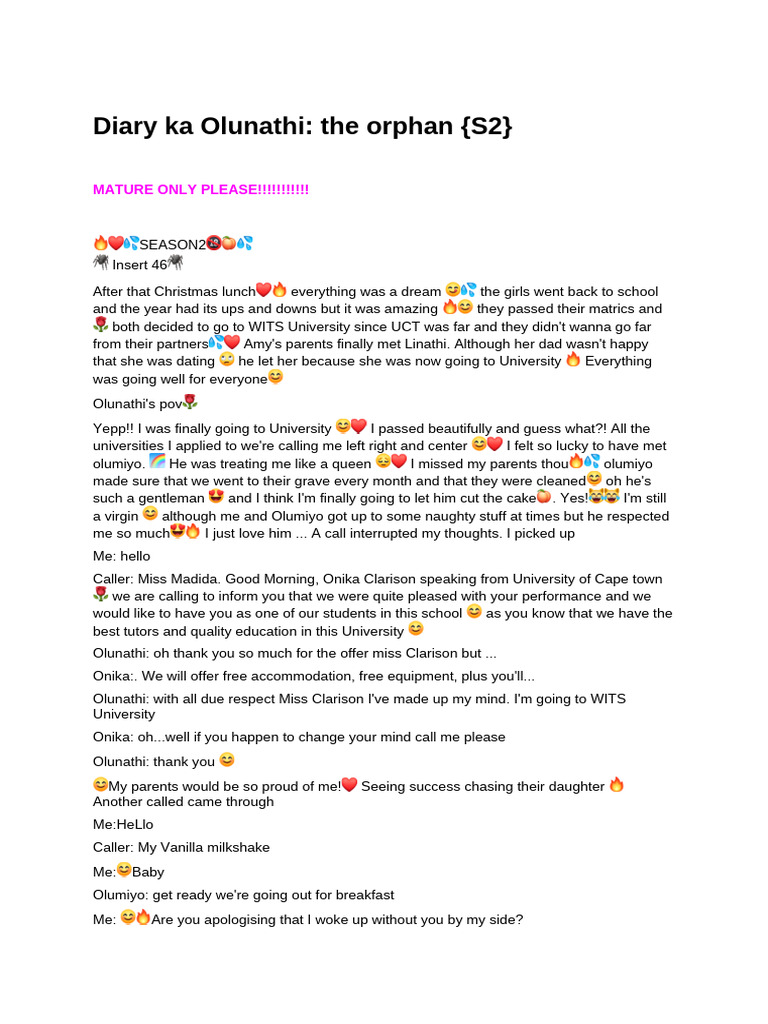 Diary Ka Olunathi - The Orphan | PDF | Poetry