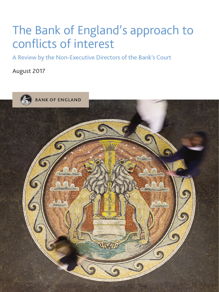 BOE Approach To Conflicts Interest | PDF | Conflict Of Interest | Banks