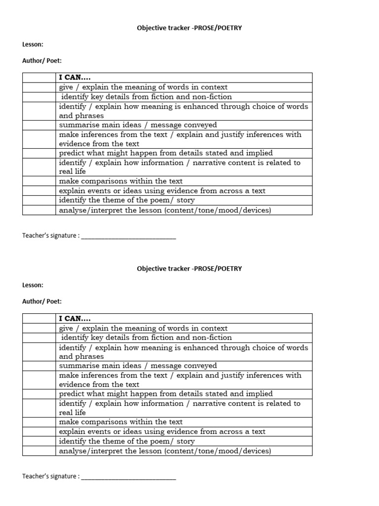 Self Assessment - English (Literature Lessons) | PDF | Language Arts ...