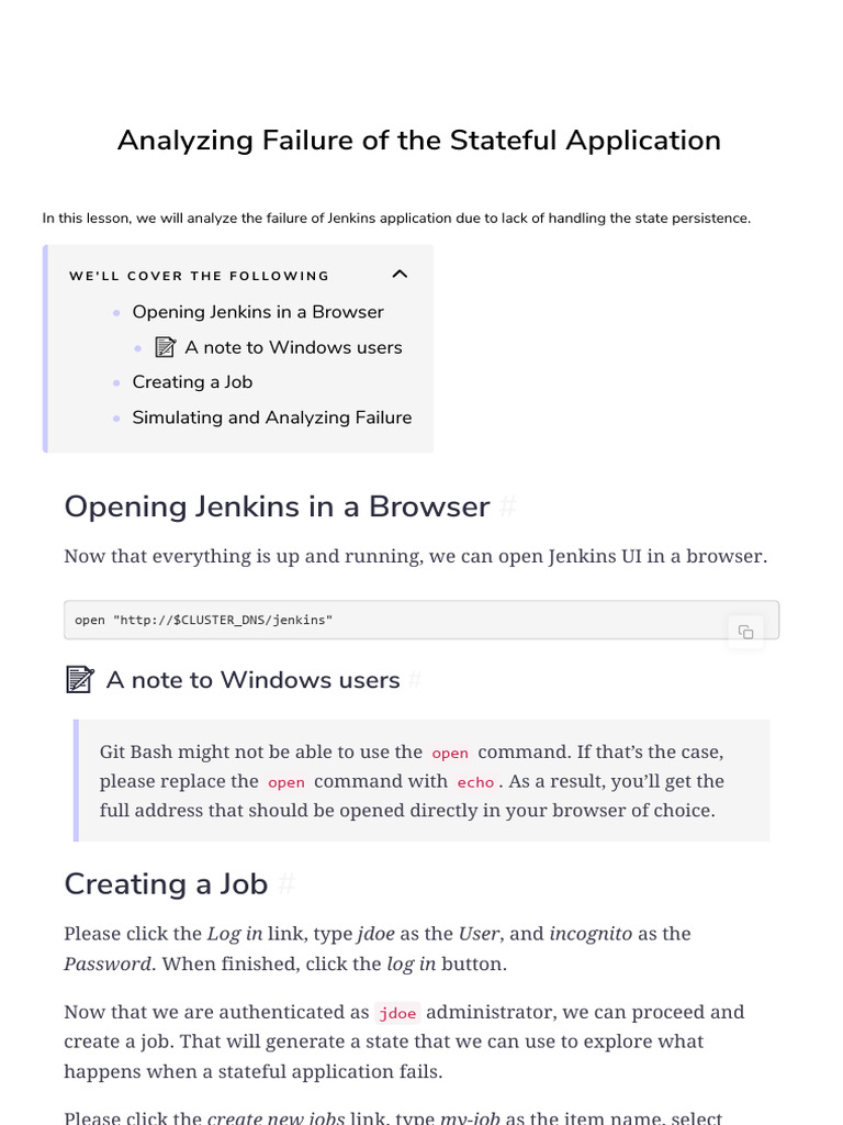 163 Analyzing Failure of The Stateful Application | PDF | Computing ...