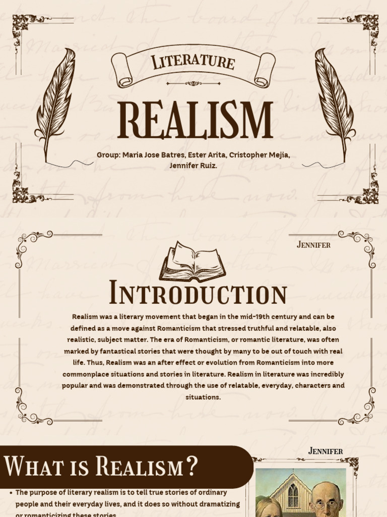 Sobre Realism Literature | PDF | Realism (Arts) | Literary Realism