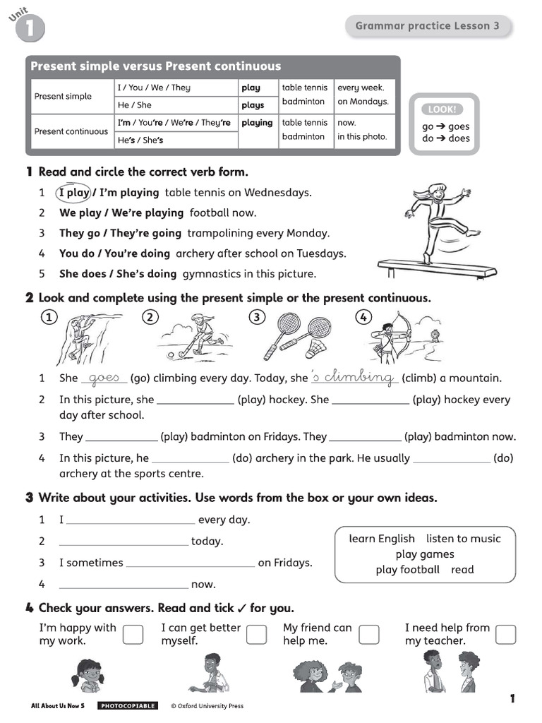 Gramatica Fichas Pdf
