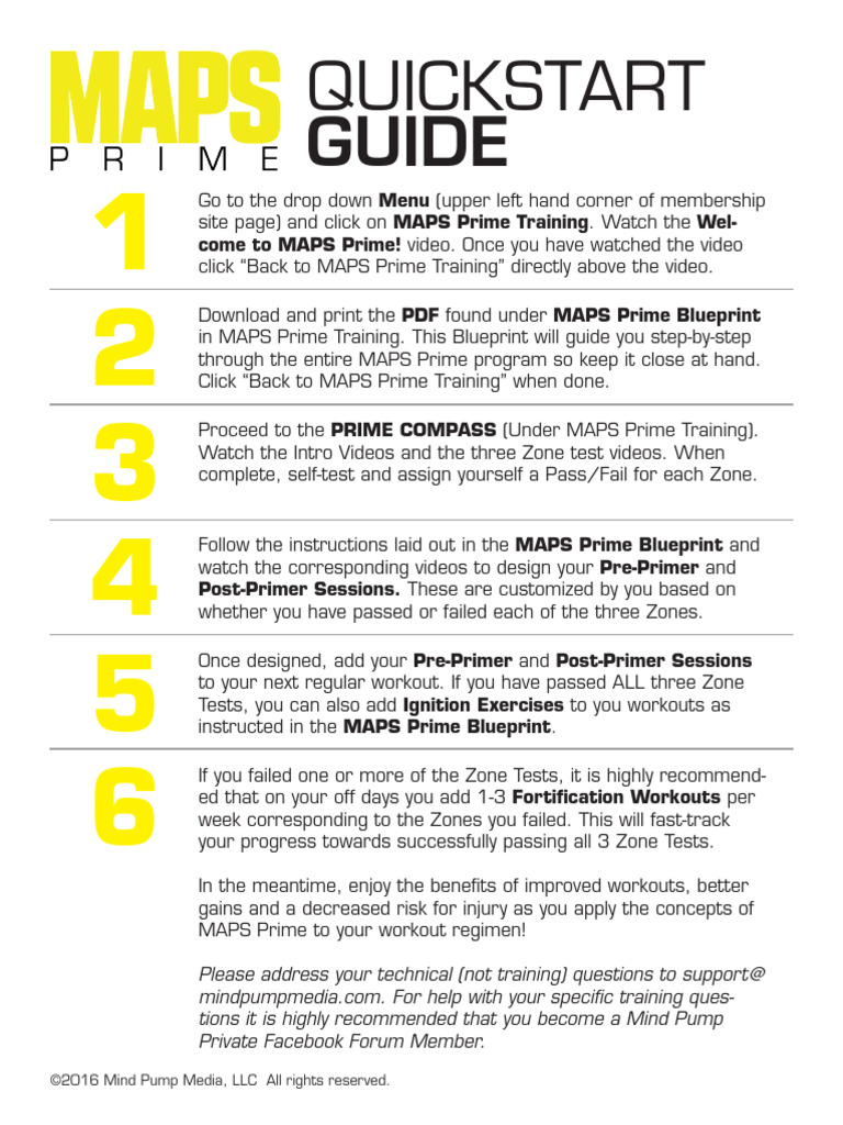 MAPS Prime Quickstart Guide 20161214 | PDF