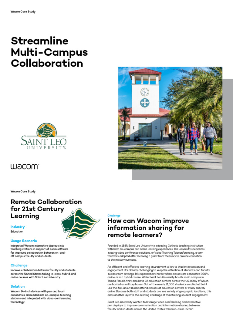 CaseStudy by StLeo University On Streamlining Campus Collaboration ...