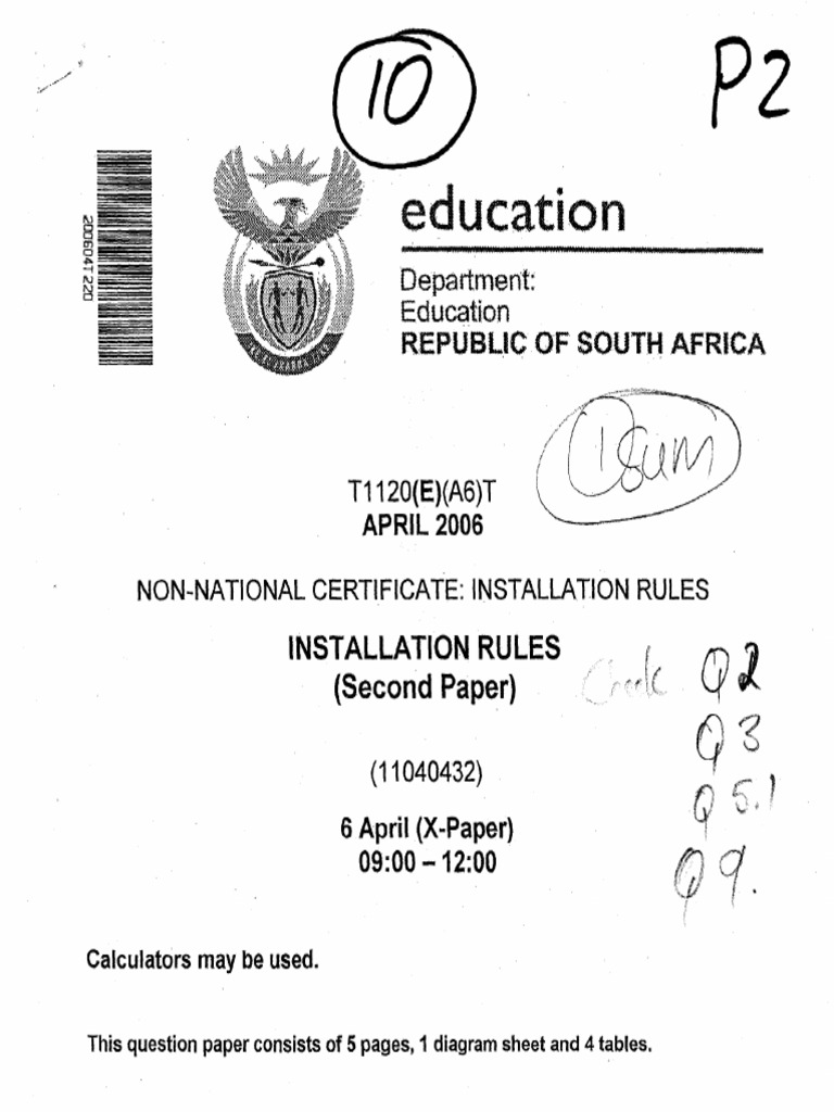 April 2006 Paper 2 (QP) | PDF
