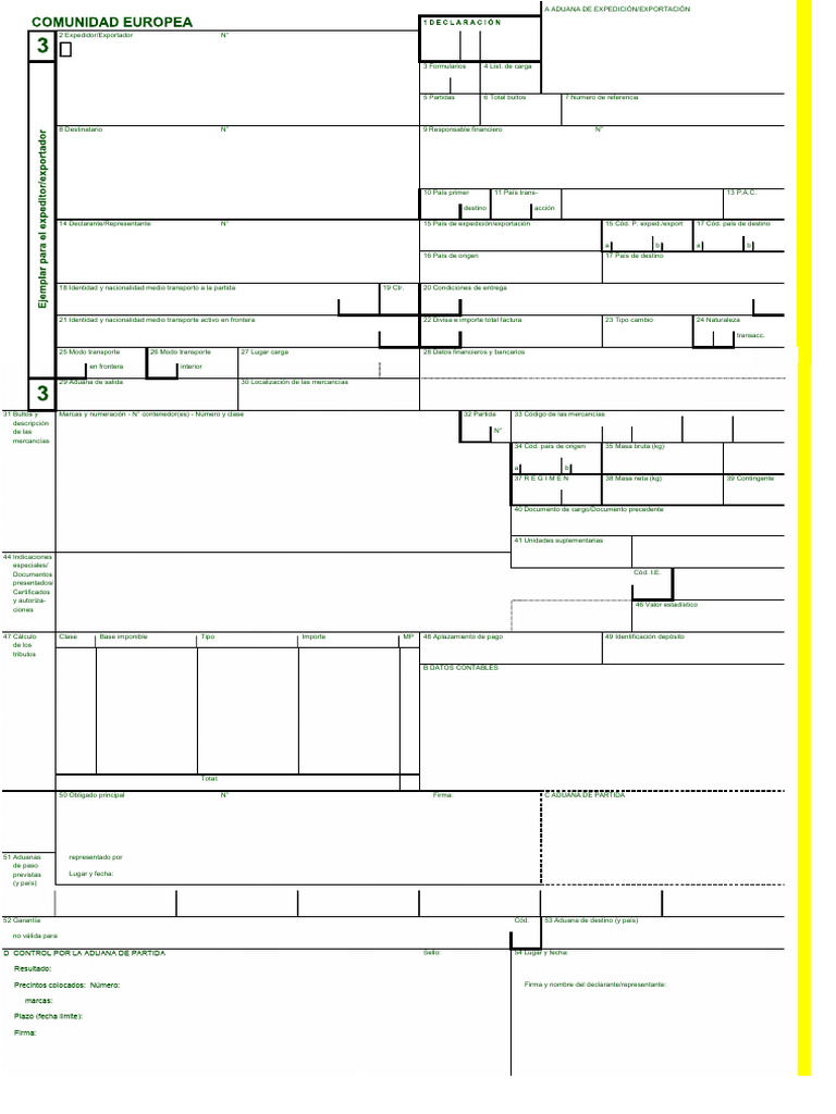 1 DUA Export. P. (ALUMNOS IMPRIMIR) | PDF | aduana