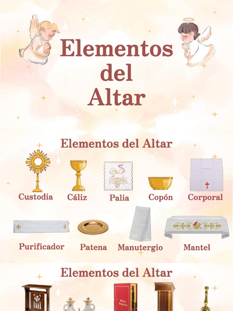 Elementos del Altar Católico | PDF | Religión y espiritualidad